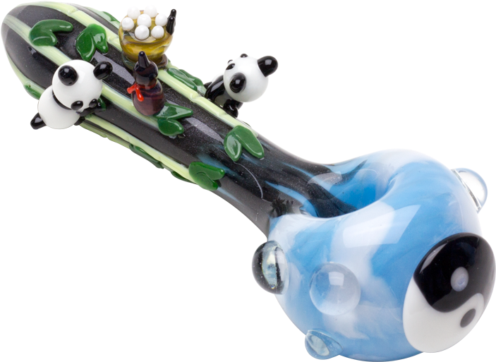 Yin & Yang Panda Pipe - Toy Airplane (800x800), Png Download