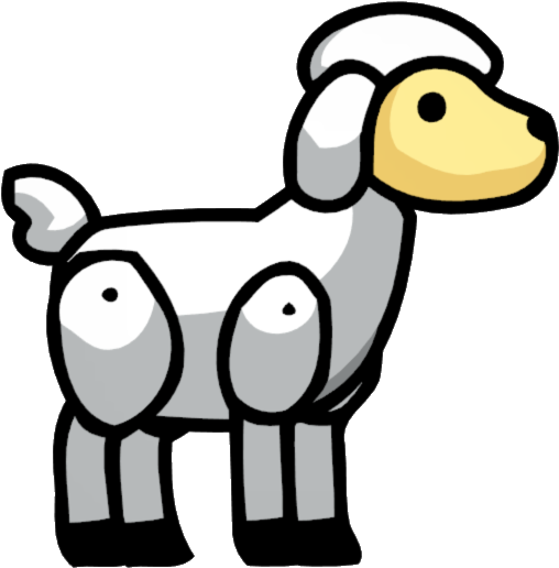 Baby Animal Clipart Herbivore Animal - Scribblenauts Lamb (569x534 ...