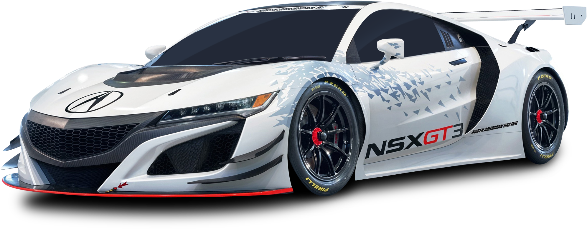 Acura Nsx Gt3 Racing White Car Png Image - Custom 2017 Acura Nsx ...