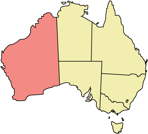 Western Australia Locator-mjc - Map Of Australia Western Australia ...