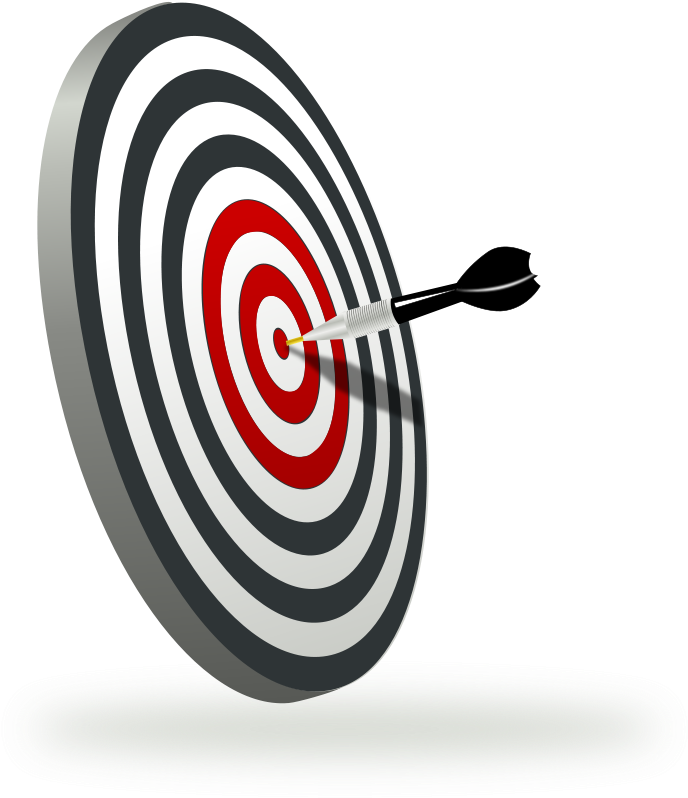 Target With A Dart - Dart Board Animated Gif (824x900), Png Download
