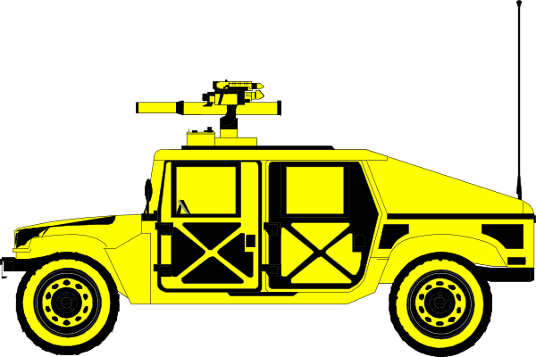 Small - Humvee Svg (600x400), Png Download