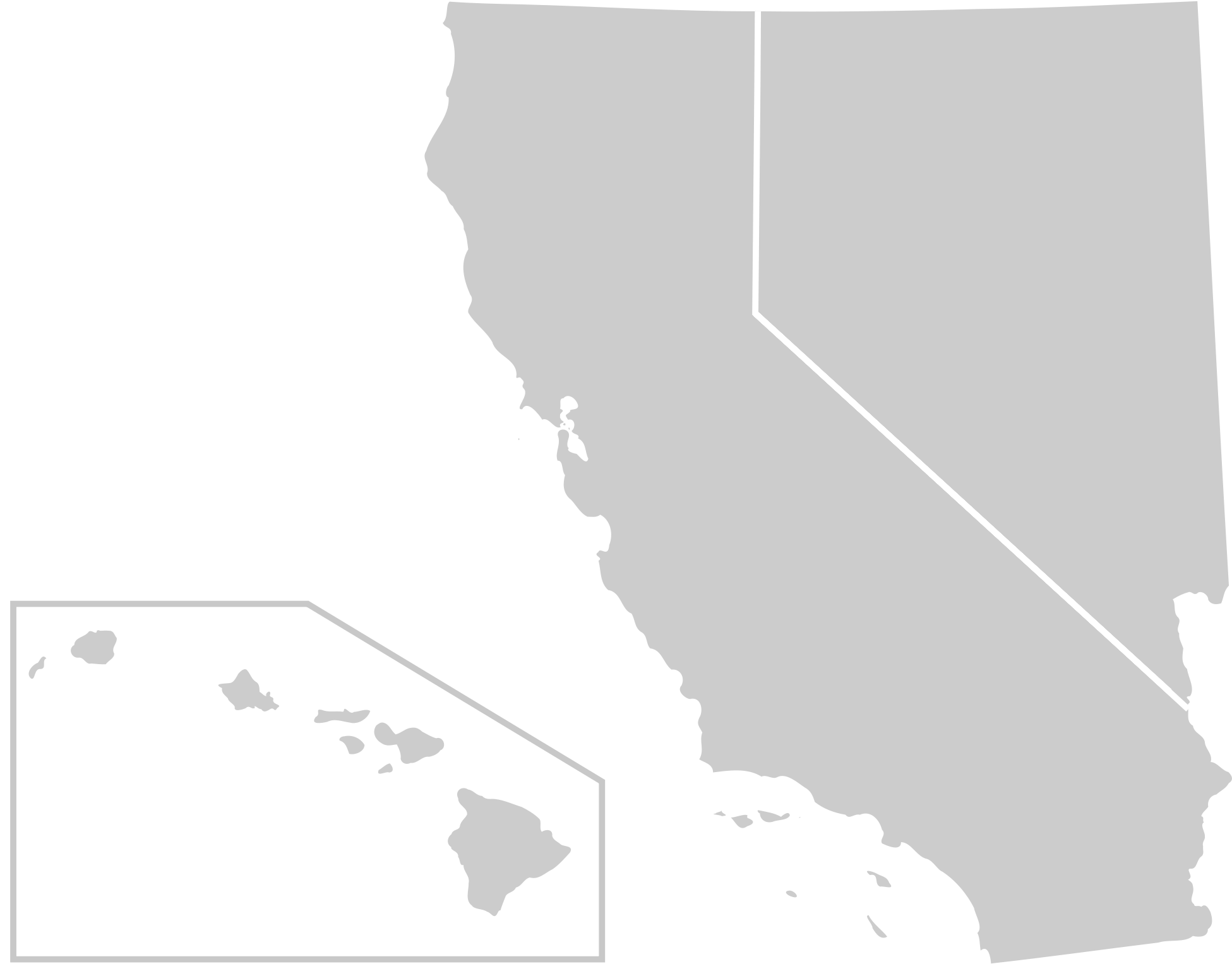 Outline California Map Necklace With Heart Usa Ca State - Facebook ...