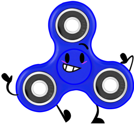 Fidget Spinner Pose 1 (436x401), Png Download