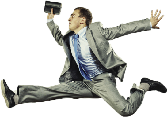 Information Management - Guy Jumping Png (577x425), Png Download
