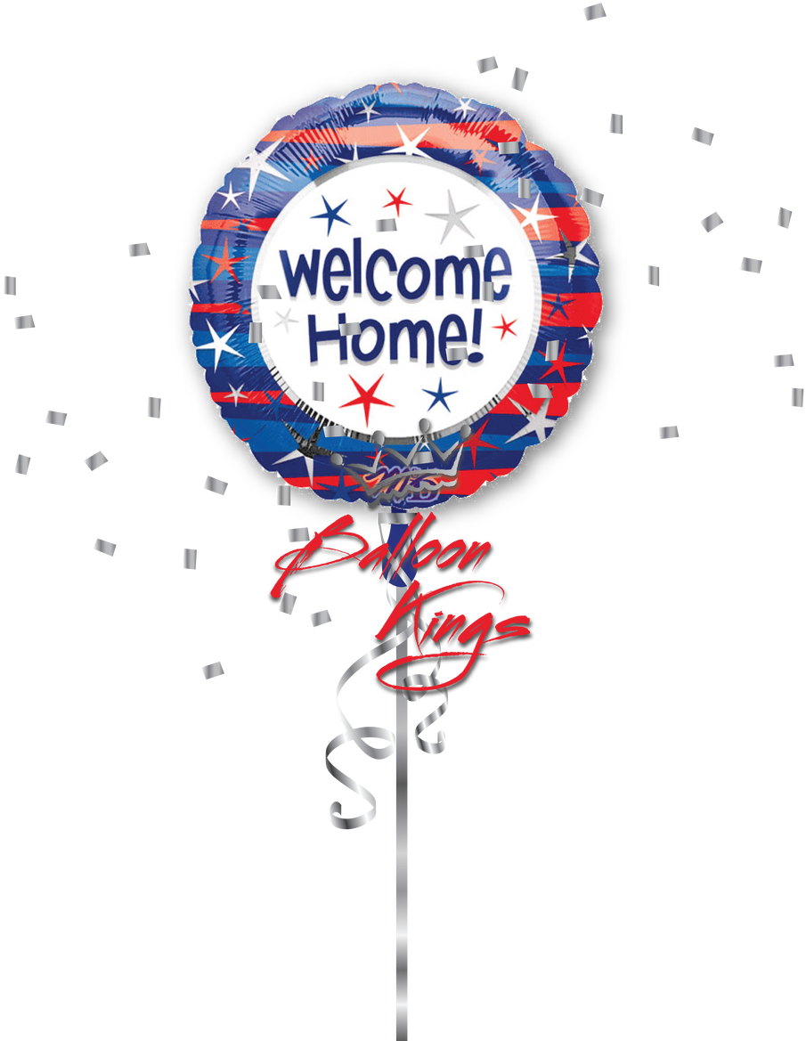 Welcome Home Stars - 18" Welcome Home Red, White, And Blue - Mylar ...
