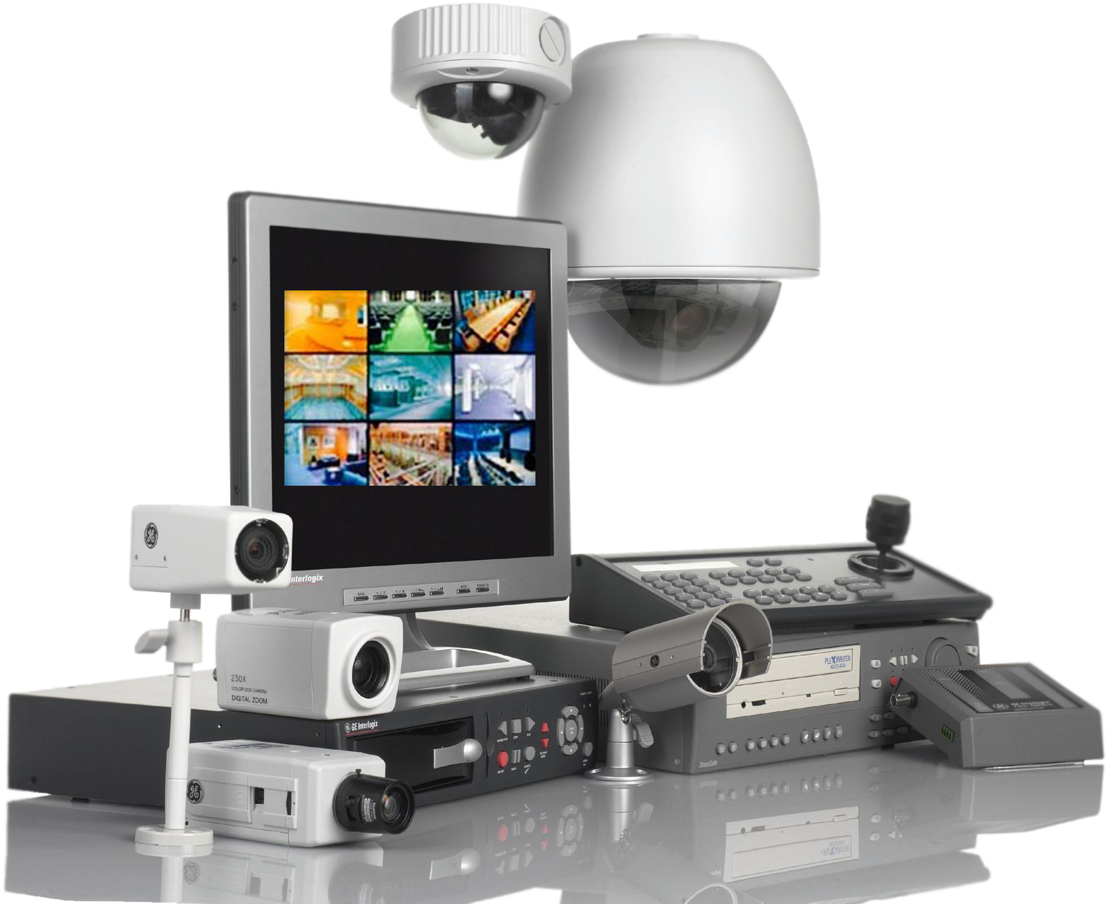 Cctvpng - L950scbkf 19" Lcd Security Cctv Monitor W/ 3d Comb (1593x1338 ...