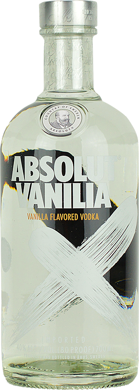 Engraved Text On A Bottle Of Personalised Absolut Vanilla - Absolut ...