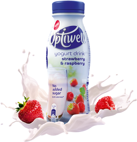 Optiwell Splash Image Bottle 350x372@2x - Irish Yogurts Optiwell Peach ...