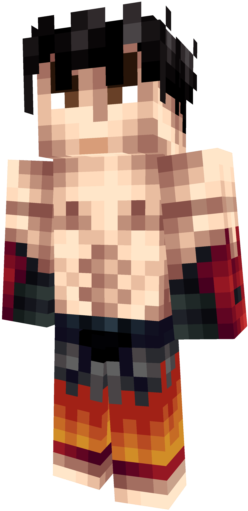 Download Toyqbmpng - Tekken Jin Minecraft Skin | Transparent PNG ...