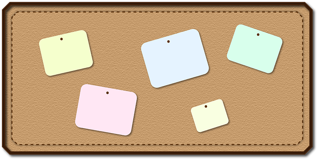 Notice Board, Notices, Post It, Empty - Notice Board Illustration Png ...