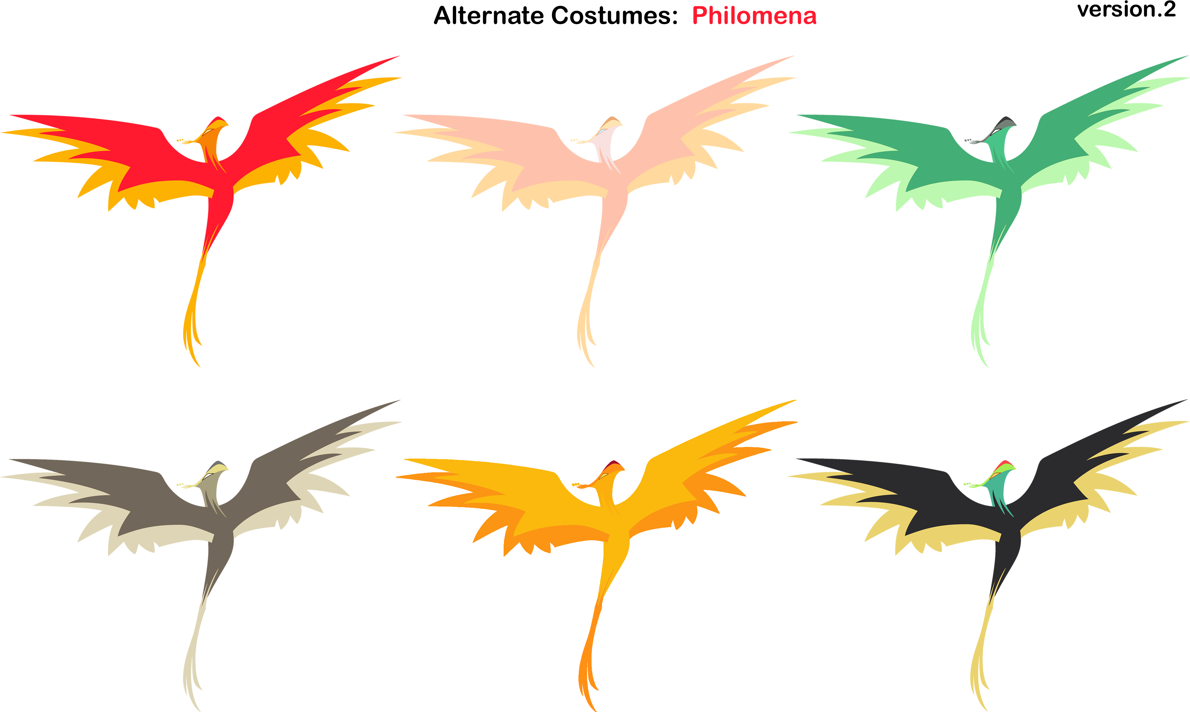 Download Palette Swap, Peewee, Philomena, Phoenix, Recolor, - Mlp Base ...