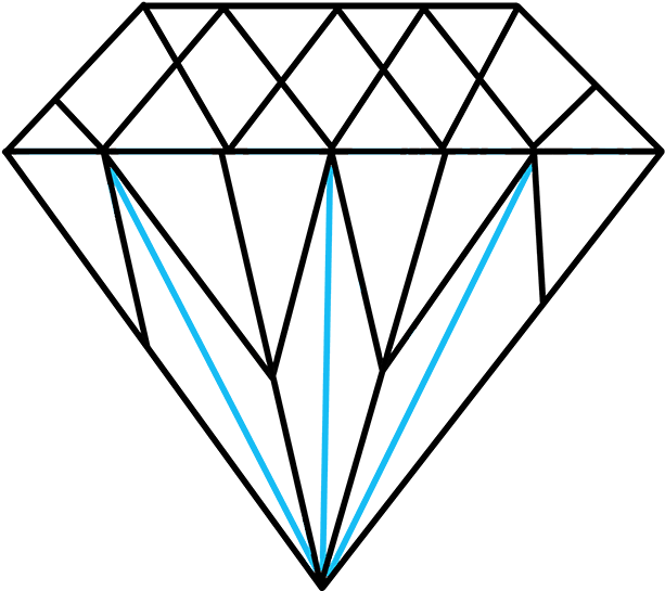 Download How To Draw Diamond - Diamond Drawing | Transparent PNG ...