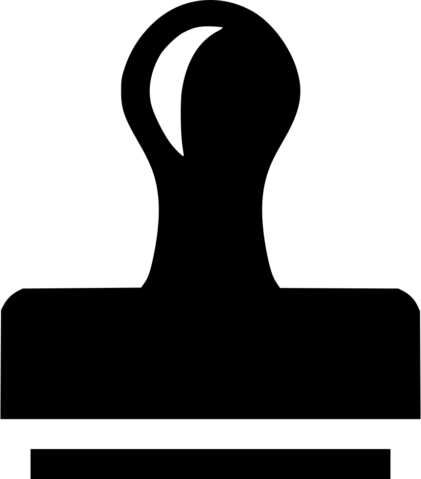 Png File - Stamp Icon Font Awesome (860x980), Png Download