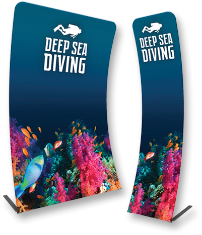 Curved Fabric Banner Displays - Formulate Essential Cobra Banner ...