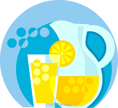 Lemonade Glass And Pitcher Royalty Free Vector Clip - Victimitis Virus ...
