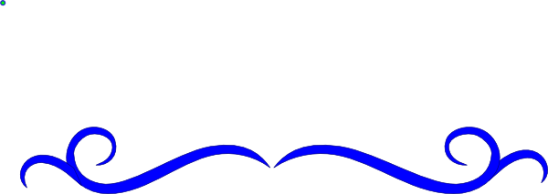 Royal Blue Swirls Vector (600x213), Png Download