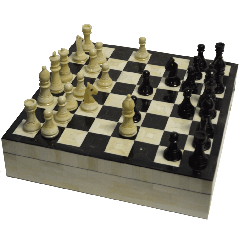 Bone Chess Set By A - Chess (1024x1024), Png Download