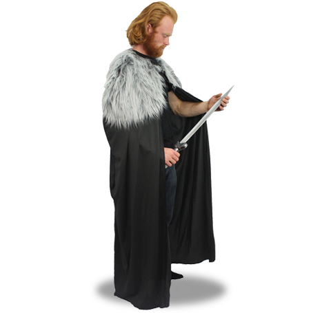 John Snow Grey Dyre Wolf Long Cloak Game Of Thrones - Cloak (500x500 ...