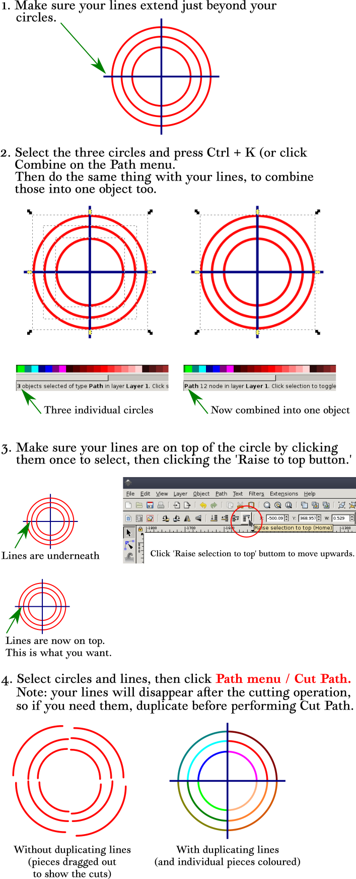 Inkscape Cut Path - Diagram (707x1743), Png Download
