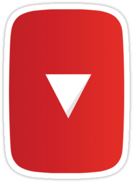 Download "red Youtube Play Button Vertical" Stickers By Futurism ...
