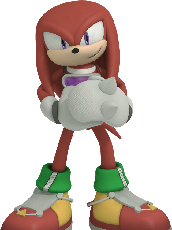 Knuckles 2 - Knuckles The Echidna Sonic Riders (562x752), Png Download