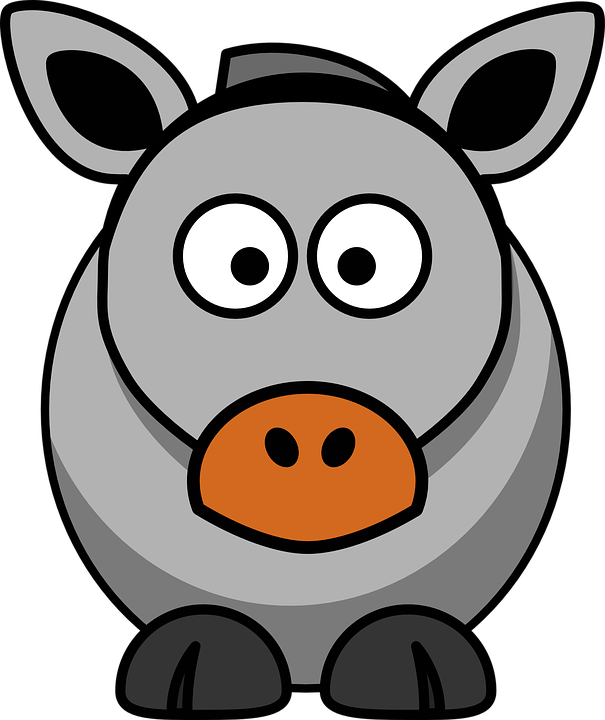 Clip Art At Clker Com Vector Online - Cartoon Donkey Clip Art (504x600 ...