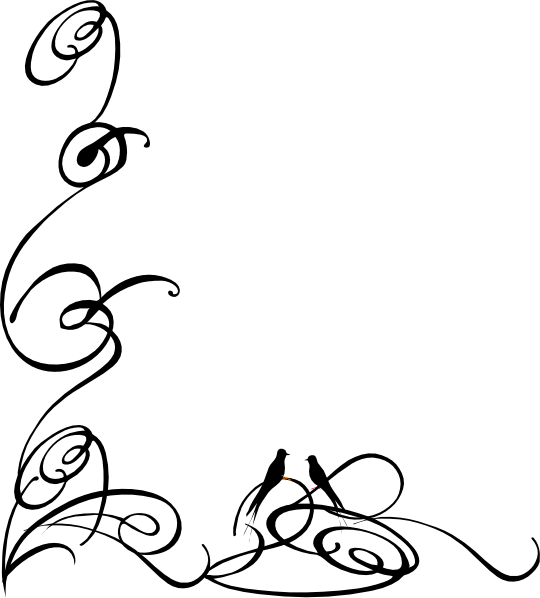 Fancy Underline Clipart - Swirl Designs Png (540x598), Png Download