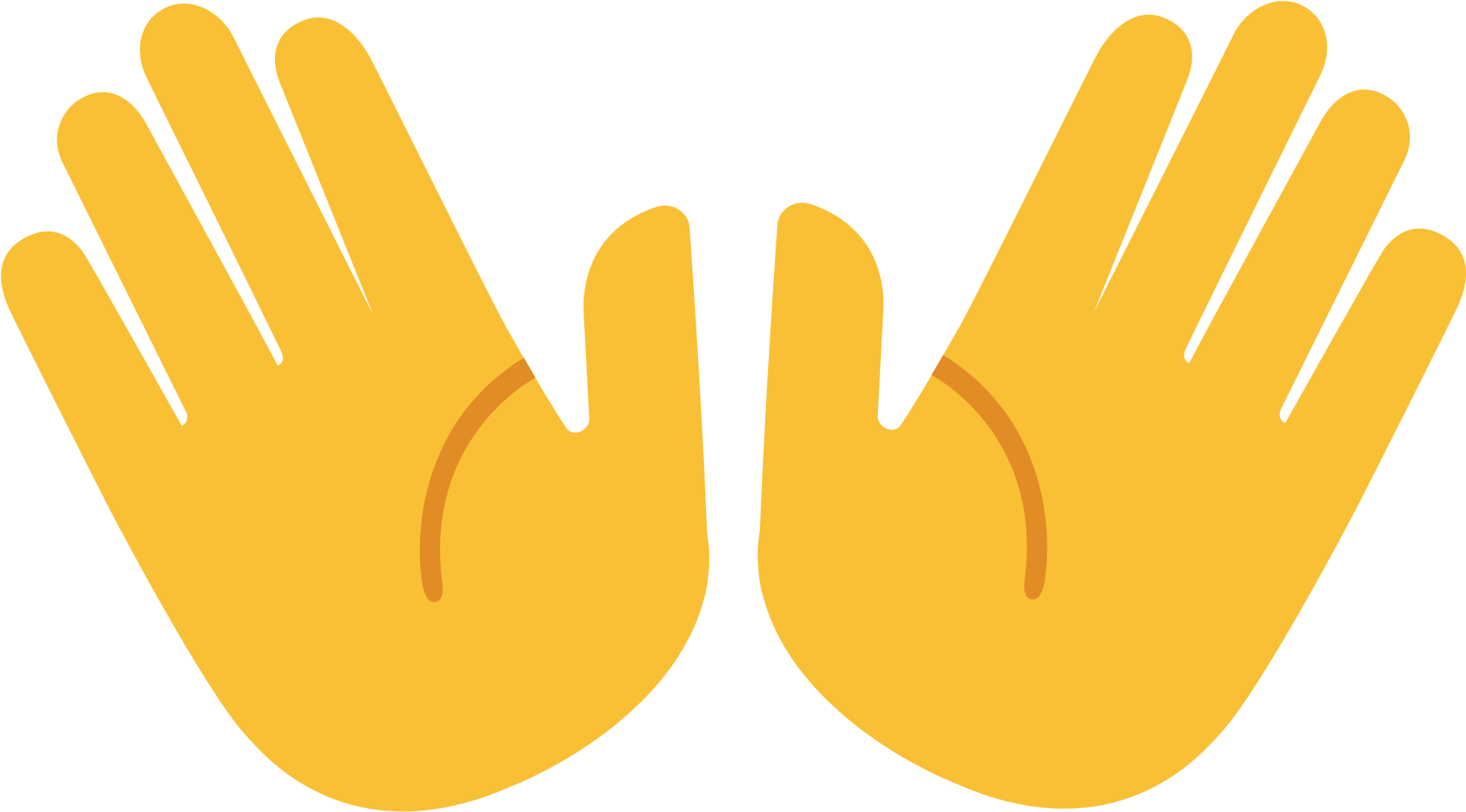 Download An Actual Meaning - Hug Hands Emoji | Transparent PNG Download ...