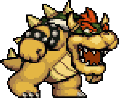 Bowser Pixel Png (466x402), Png Download