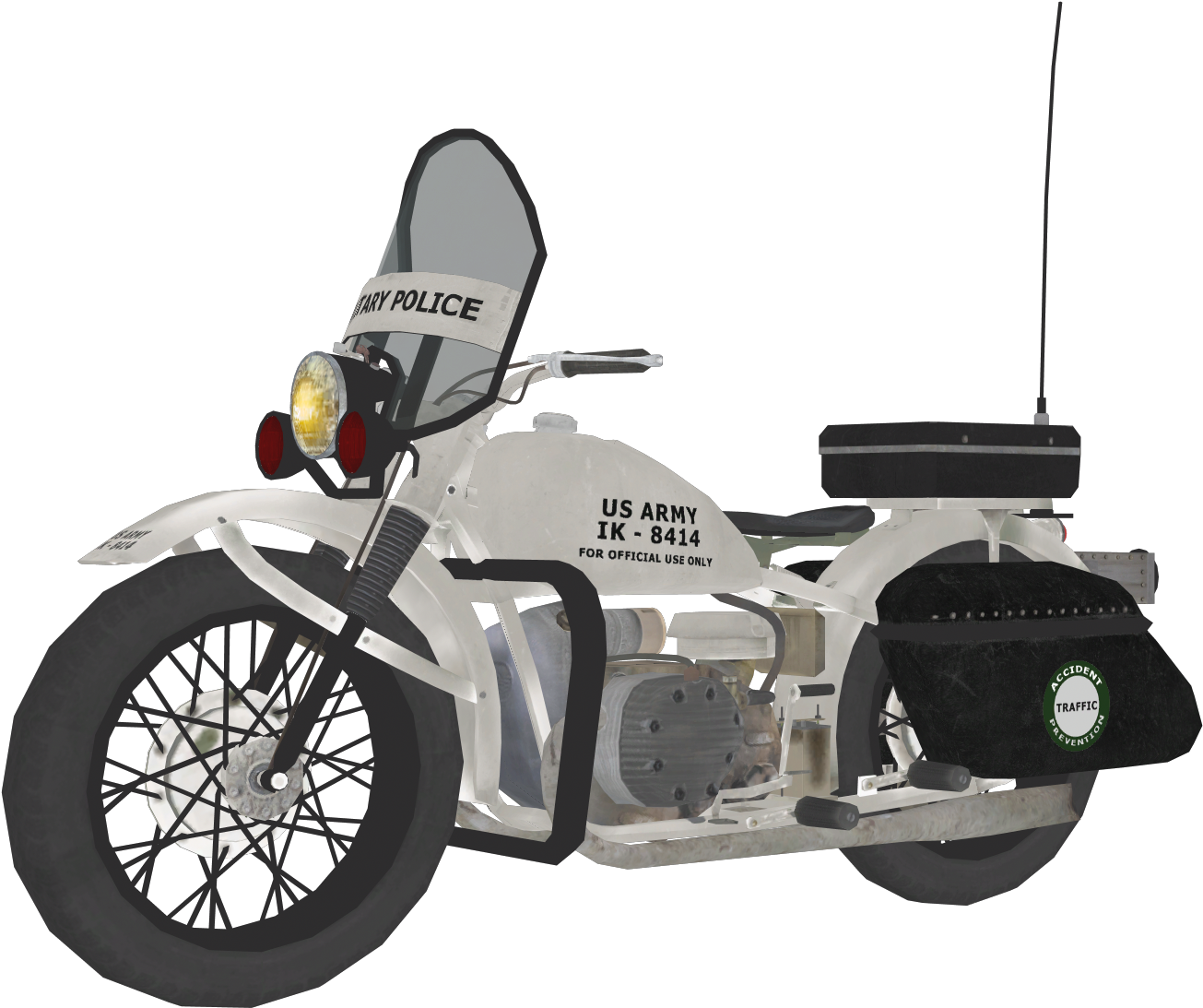 Military Police Motorcycle Model - Police Motorcycle Png (1435x1211 ...