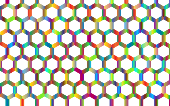 Shape Geometry Hexagon Color - Hexagon (544x340), Png Download