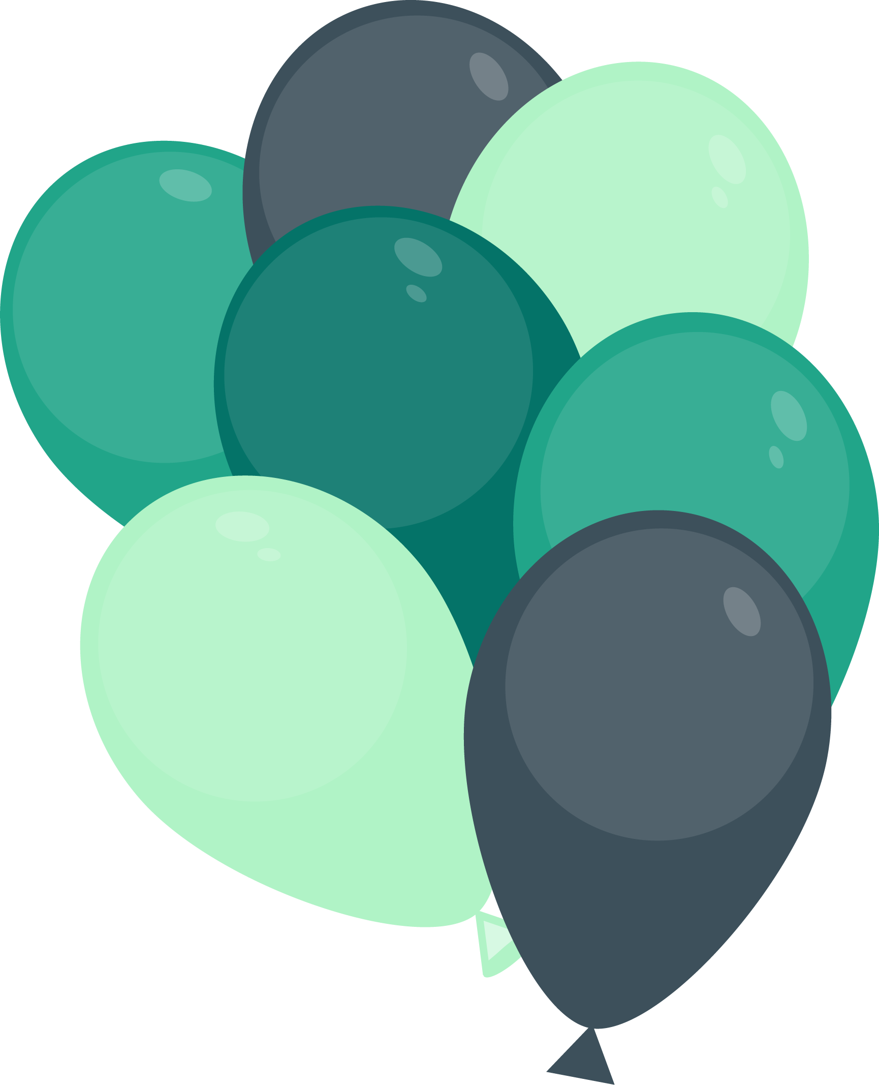 Blue Balloon Drawing - Balloon Drawing (1730x2134), Png Download