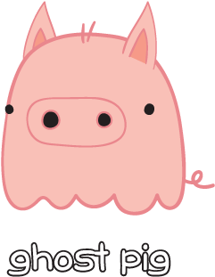 Ghost-pig - Ghost Pig (400x354), Png Download