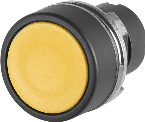 Guarded Push Button Yellow - Push-button (500x400), Png Download