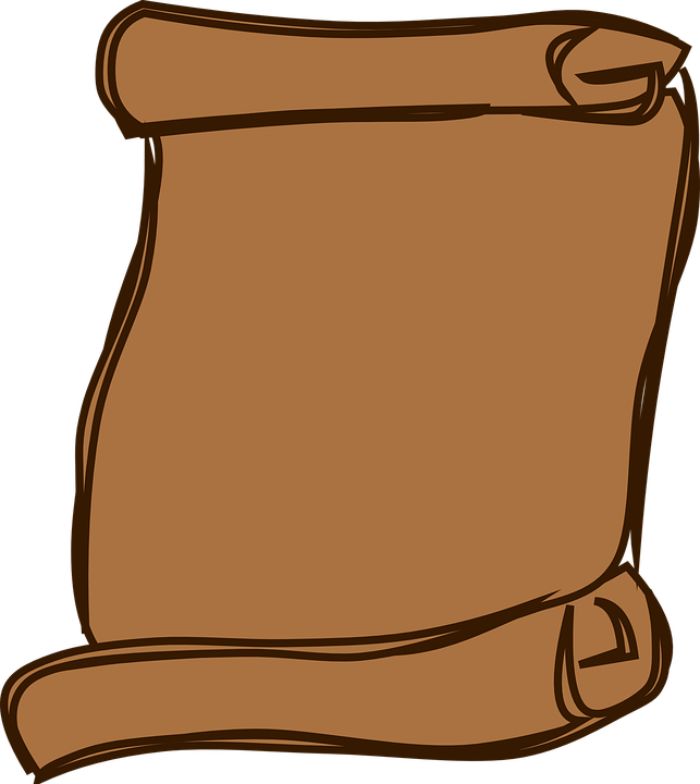 Scroll, Roll, Manuscript, Parchment, Paper, Document - Kertas Surat Png ...