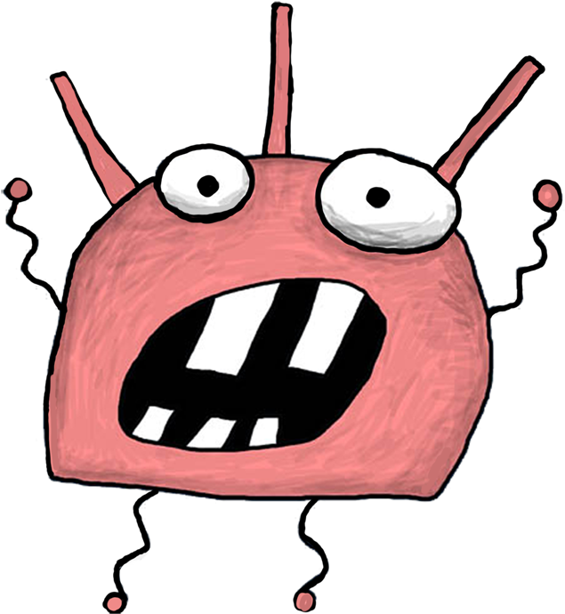 Scary Pink Monster Is Full Of Bluster - Big Pink Thing (700x700), Png ...