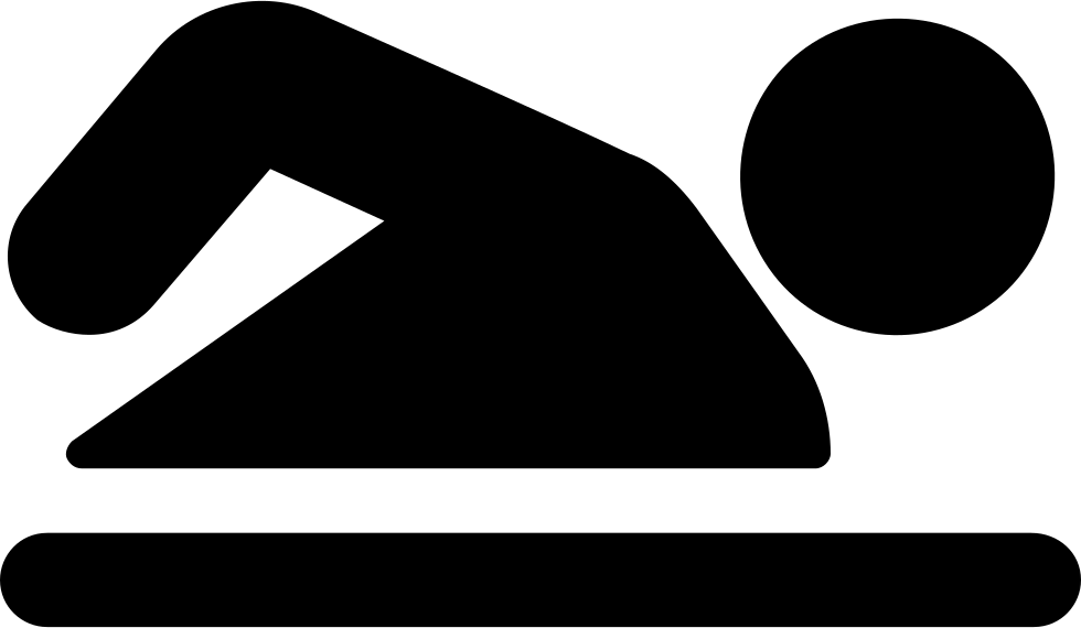 Swimming Person - - Swimming Pool Icon Vector (980x570), Png Download