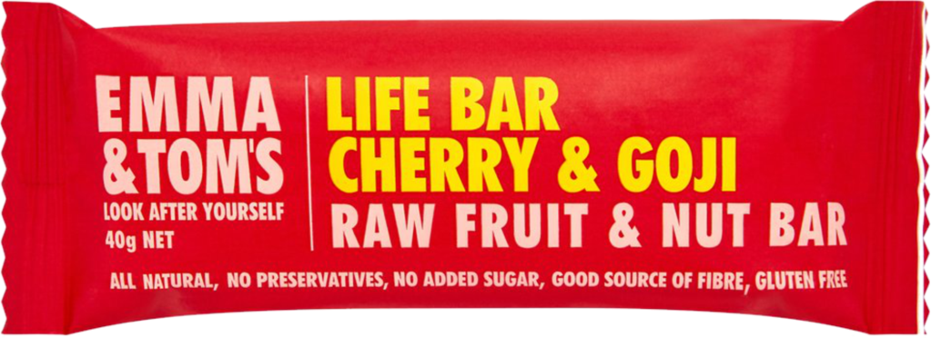Emma & Tom's Life Bar Cherry - Emma & Tom Life Bars Cherry & Goji 40g ...