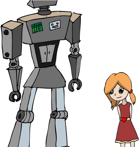 Robot Clipart Person - Cartoon (640x480), Png Download