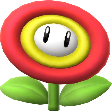 Fig 20 Fireflower - Flower (384x380), Png Download