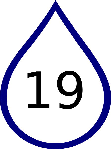 Cute Raindrop Clipart - Number Rain Transparent (450x599), Png Download