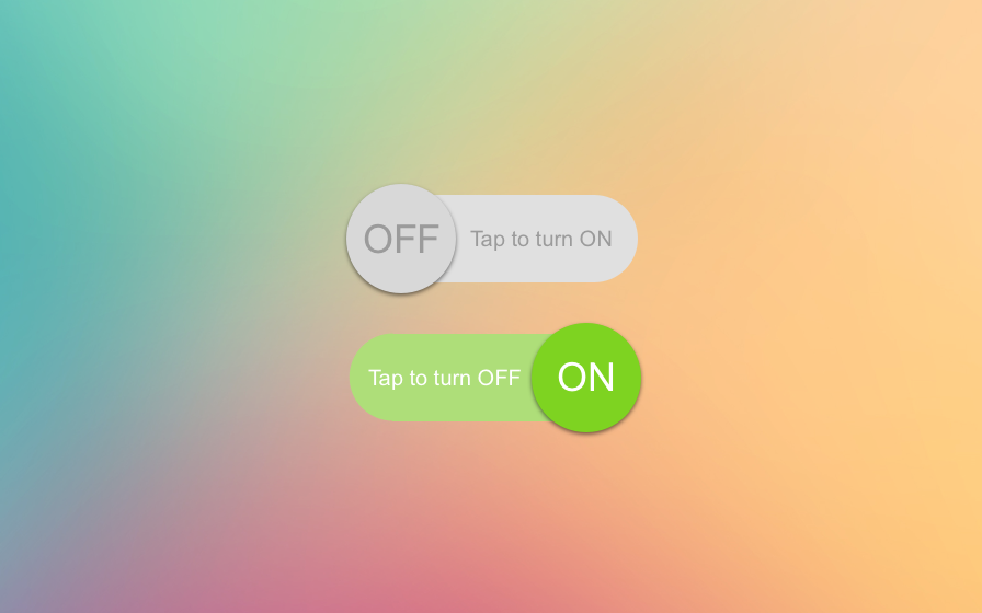 Two State Switch/toggle - Ui Design Challenge 015 (896x560), Png Download
