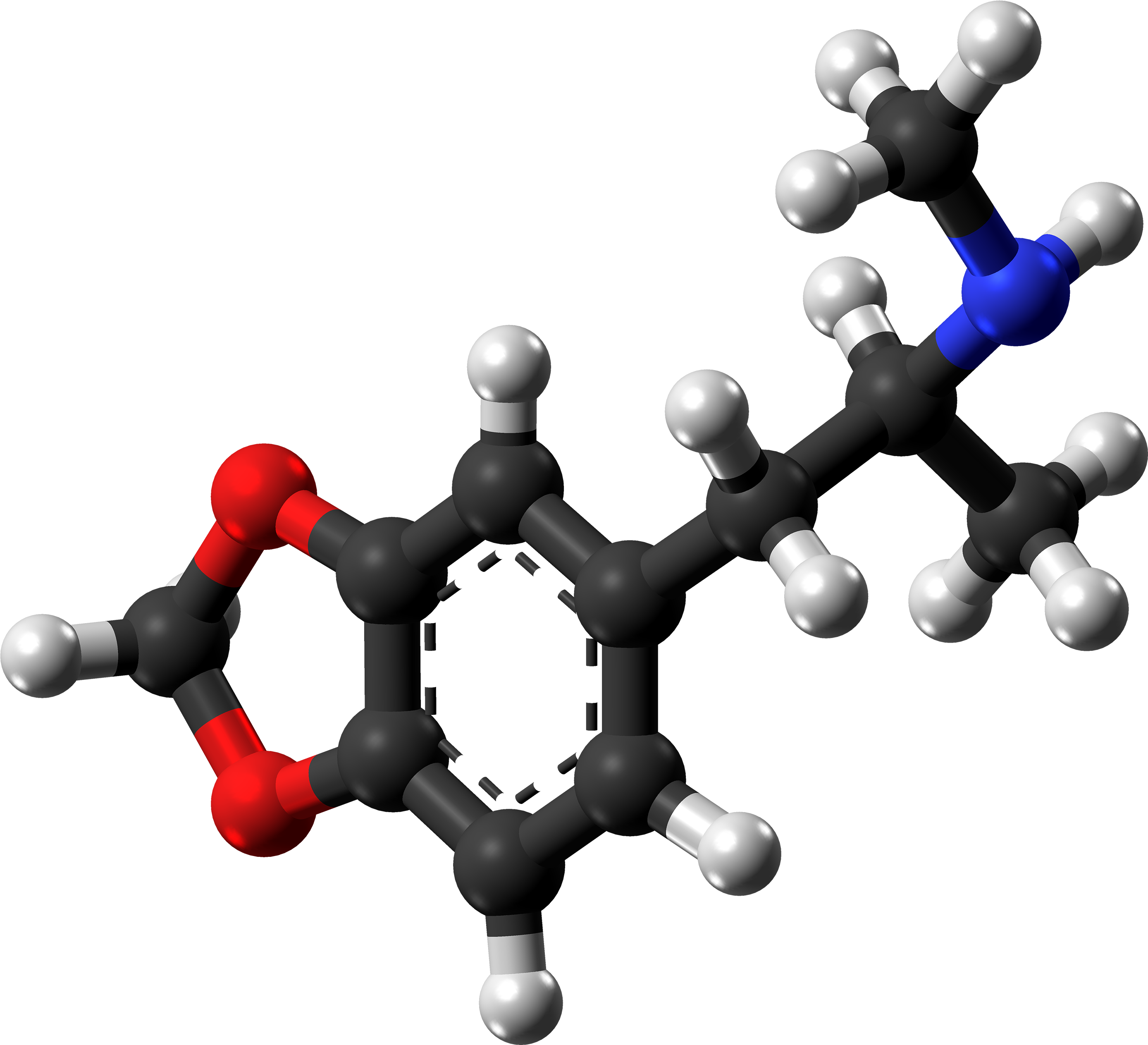 Mdma Molecule From Xtal Ball - Amine Compounds (chemical Compounds ...