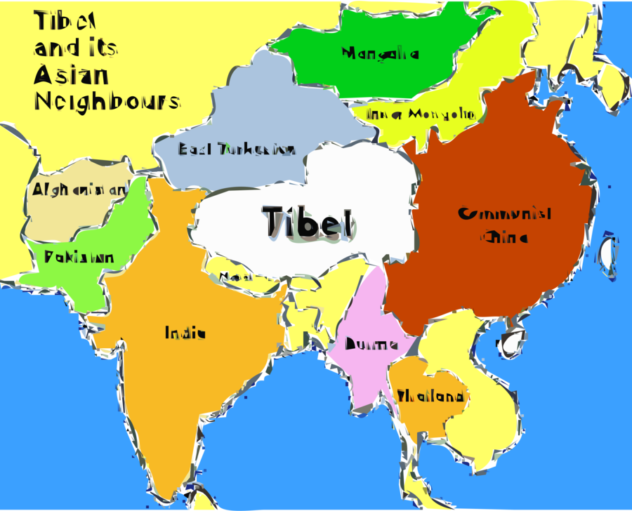 Download Download Tibet Map Clipart Tibet World Political Map - World ...