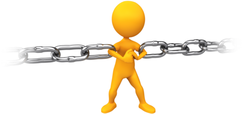 Chain Links Clip Art (500x313), Png Download