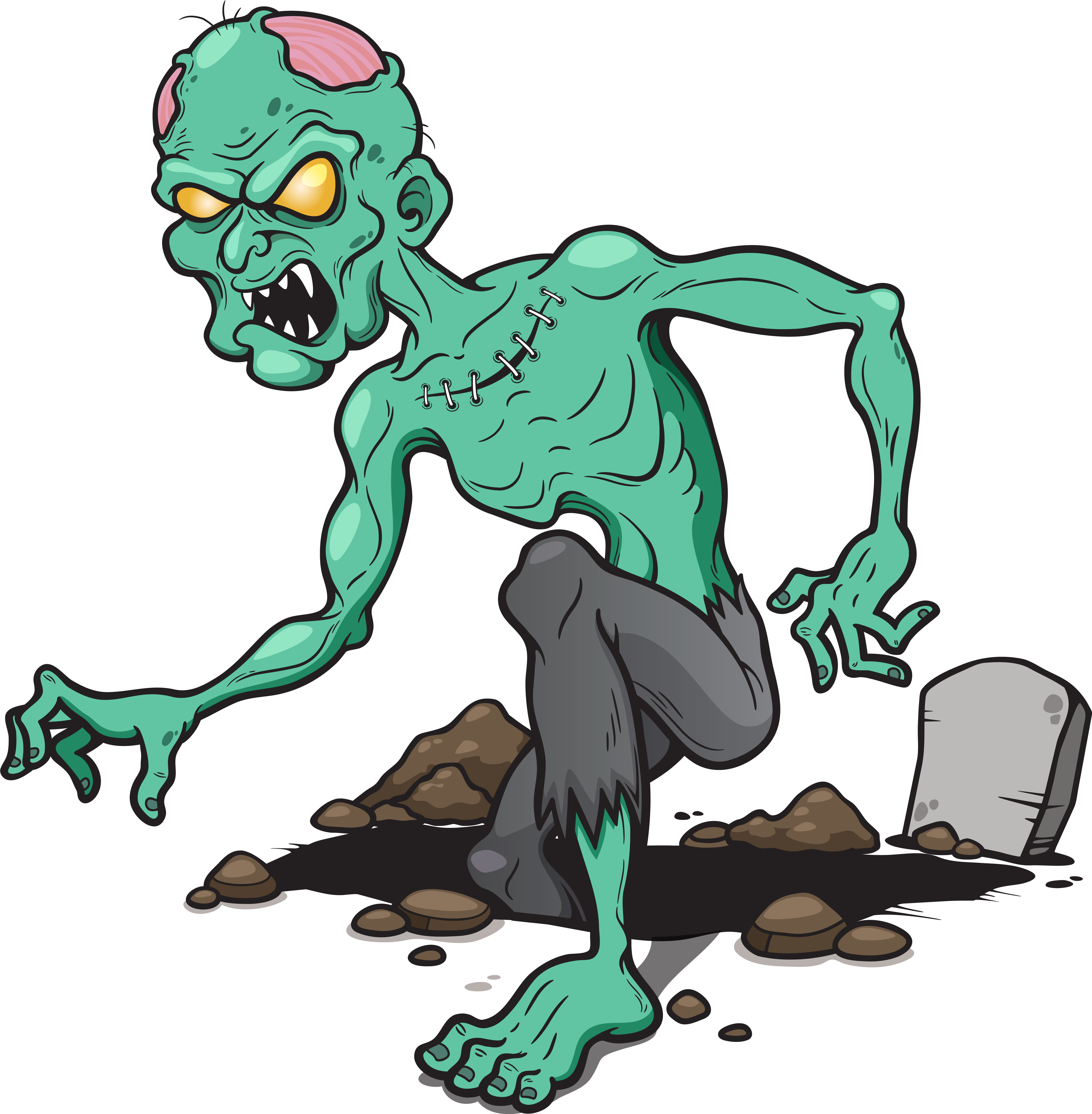 Download Cartoon Zombie Images Clipart - Transparent Background Zombie ...