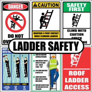 Ladder Safety 0 - 3 Point Contact On Ladders (600x315), Png Download