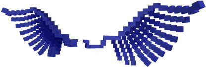 Download Blue 8-bit Wings - Roblox 8bit Clockwork Shades | Transparent ...