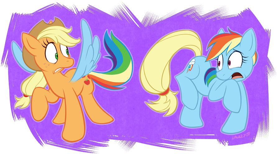 Those Blue Wings - Mlp Applejack With Wings (900x521), Png Download